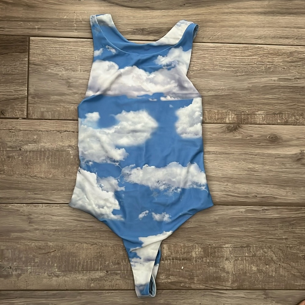 Nwt Beach Riot Steph Ribbed One Piece Swimsuit Blue A… - Gem